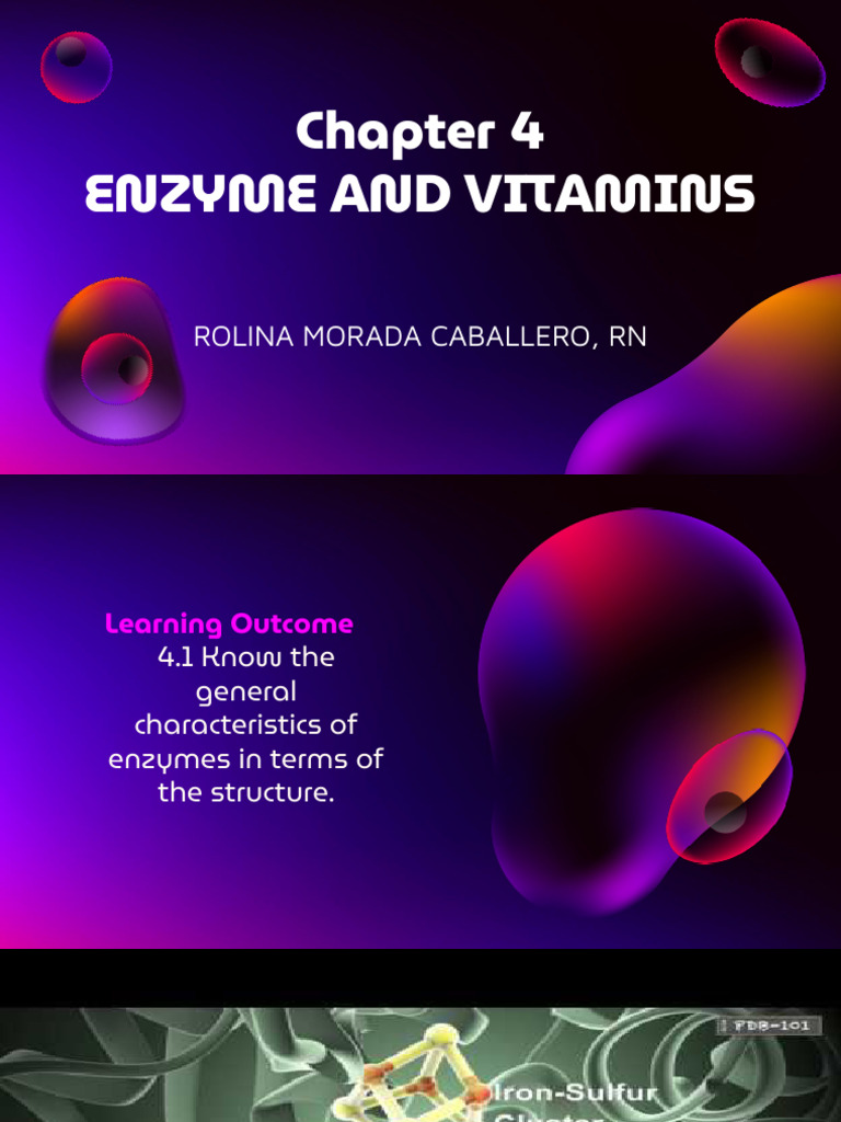 Chapter 4 Enzyme and Vitamins | PDF