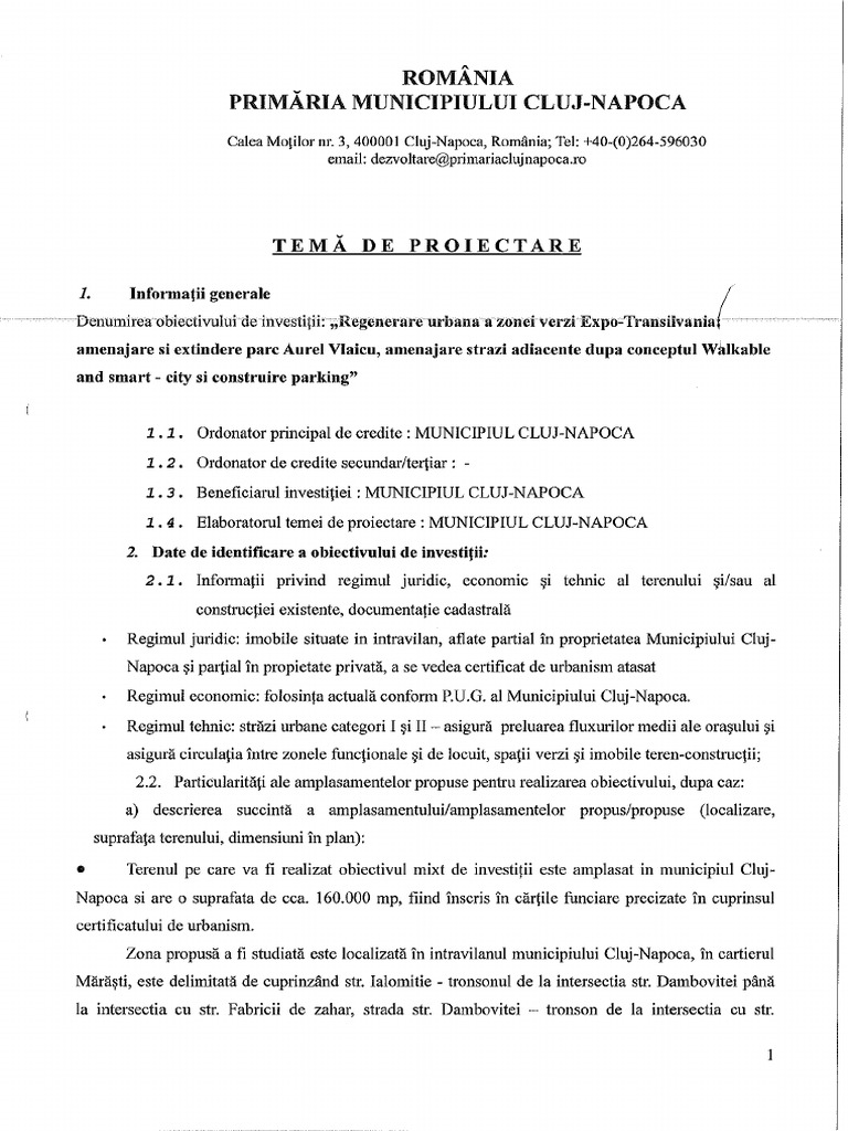 Tema de Proiectare | PDF