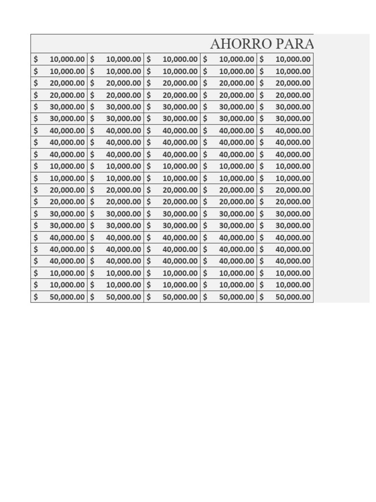 Hoja de Ahorro | PDF