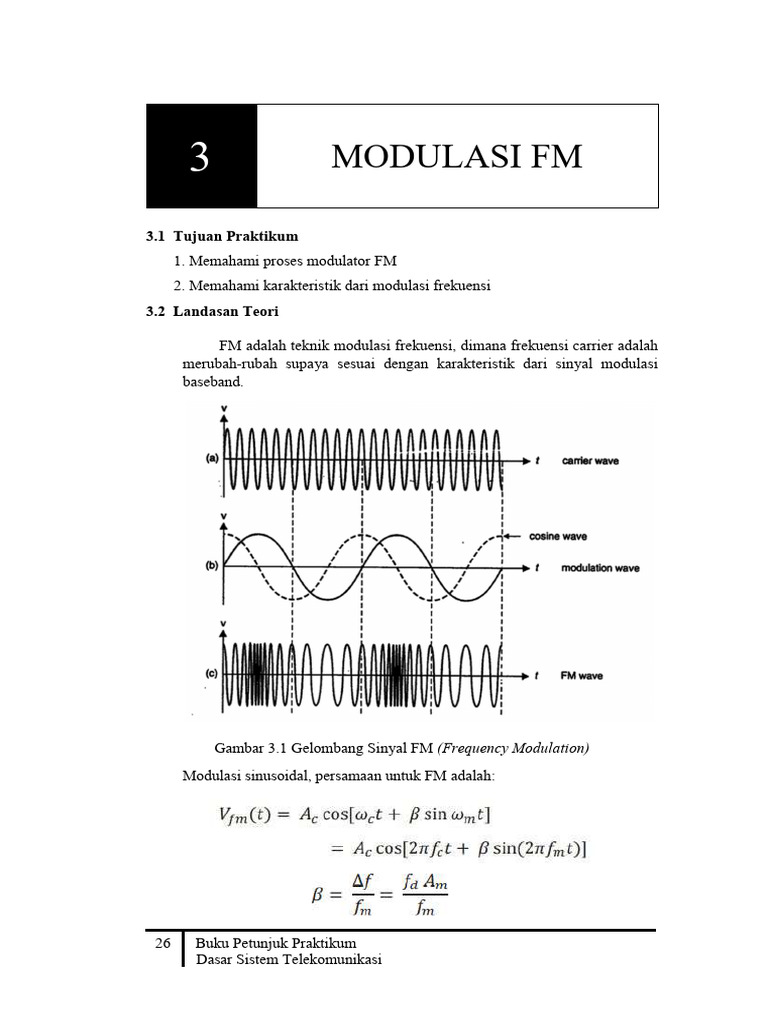 BAB 3 Modulasi FM kelompok 5 kelas C | PDF