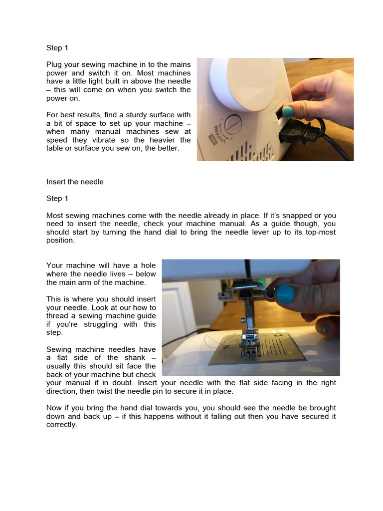 Step by Step | Download Free PDF | Sewing Machine | Equipment