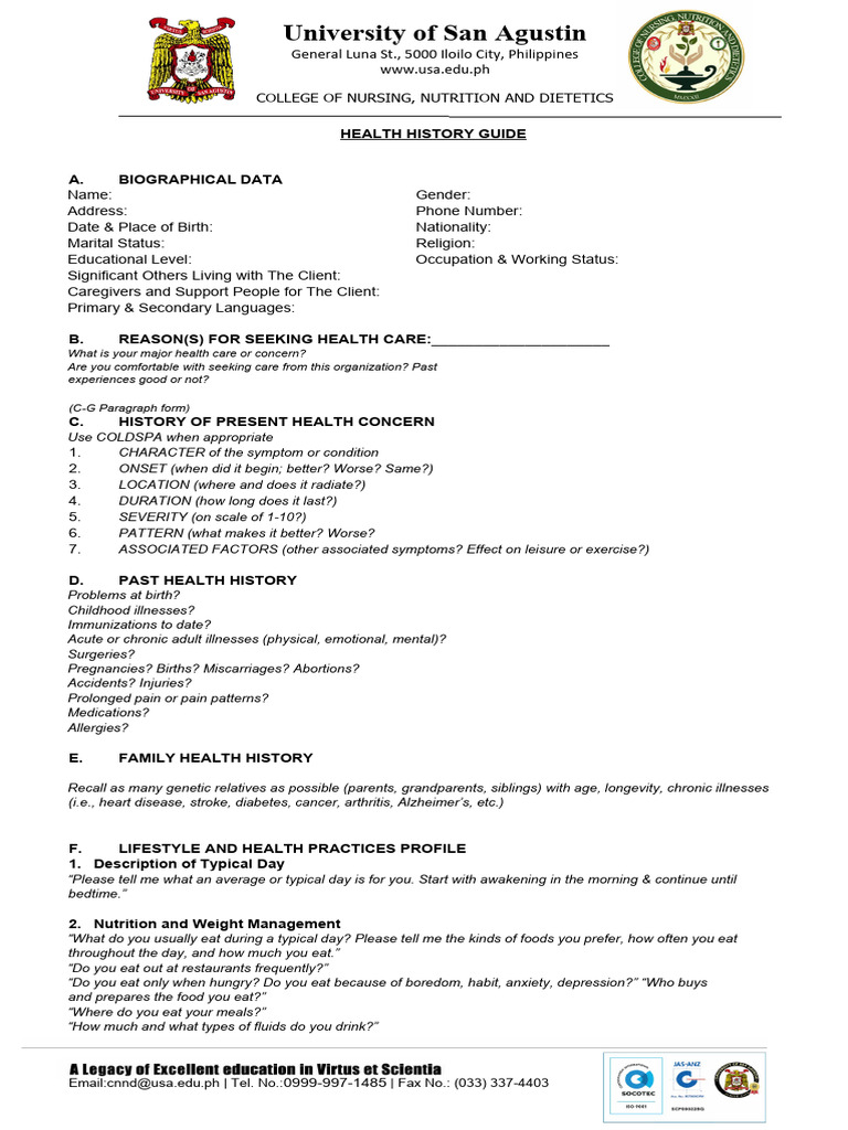 Health_History_Template | PDF