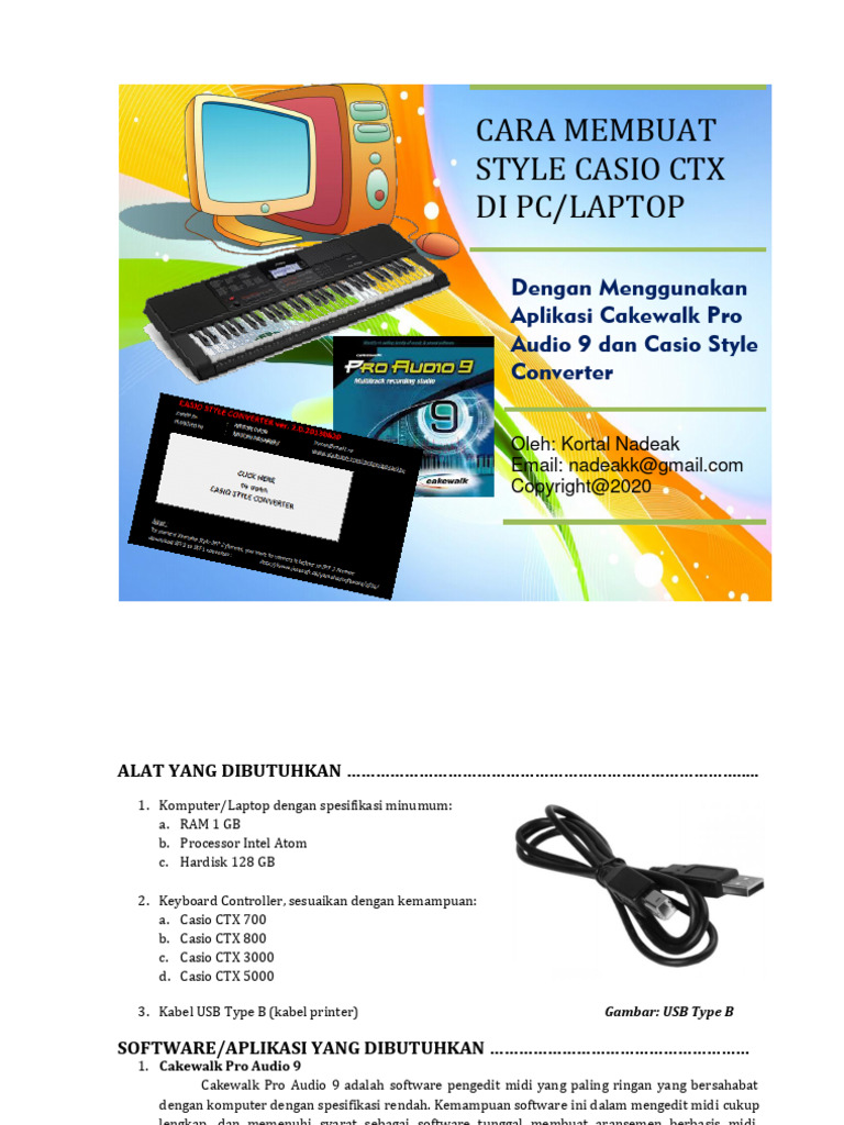 Cara Membuat Style Casio CTX Di PC | PDF | Teknologi & Rekayasa