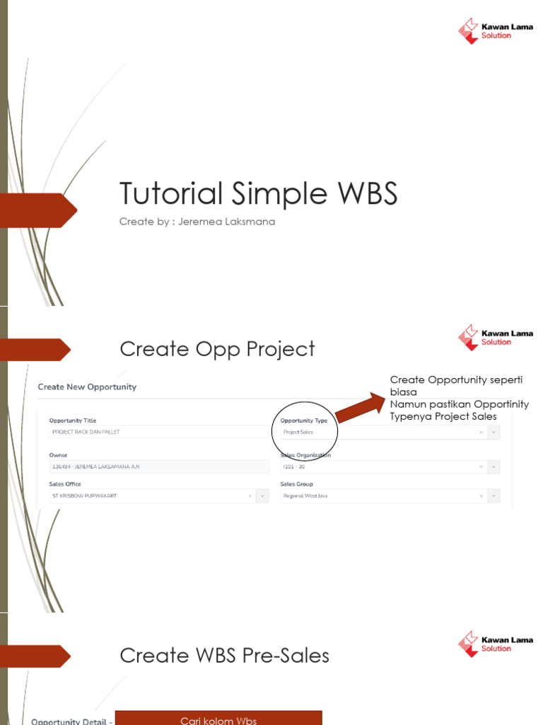 Tutorial Simple WBS | PDF
