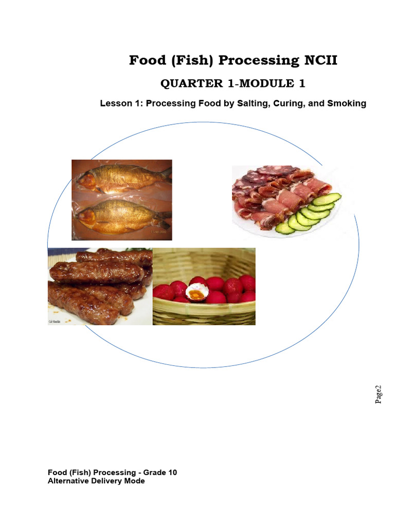 Food (Fish) Processing Ncii Shs | PDF