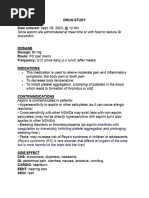 Aspirin Nursing Considerations and Patient Teaching | PDF | Aspirin ...