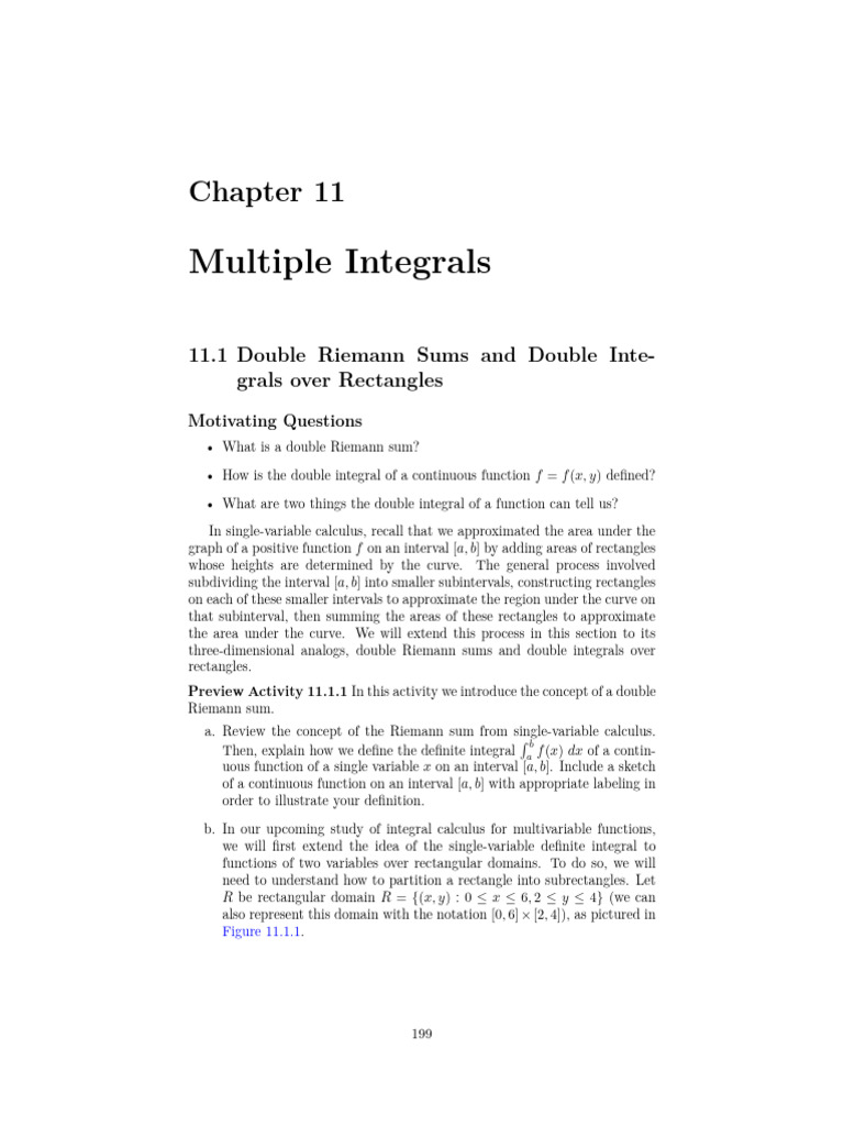 Multiple Integrals | PDF
