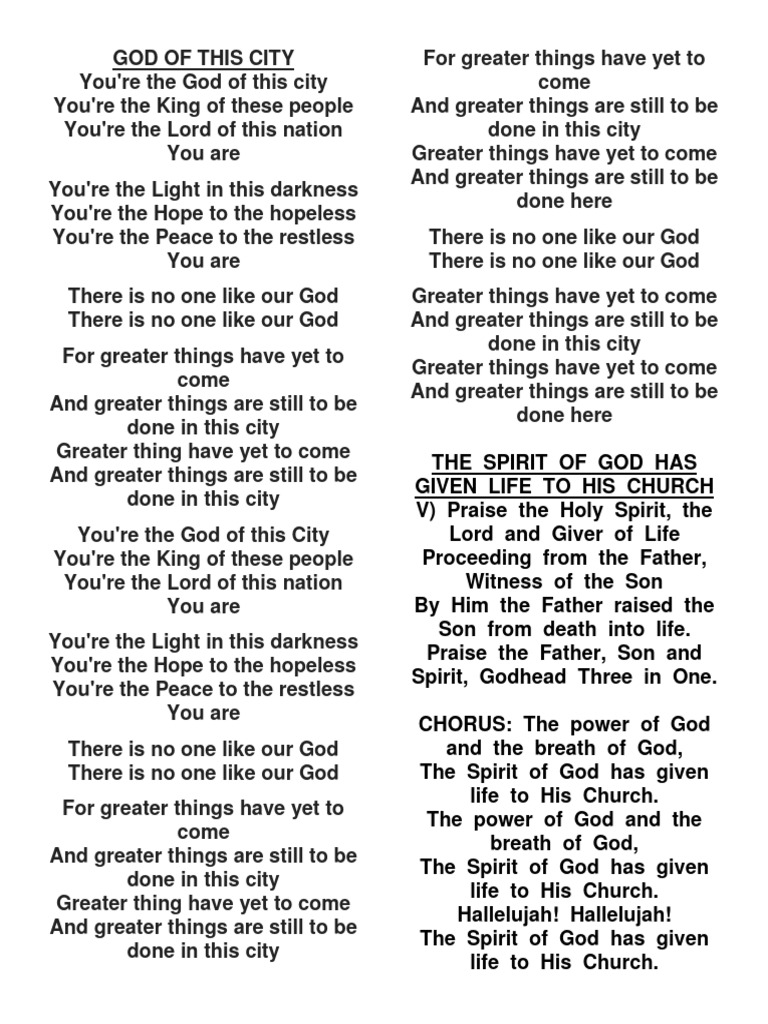 Feast Song | PDF | Lamb Of God | God The Father