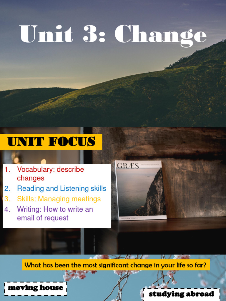 Unit 3-Change | PDF