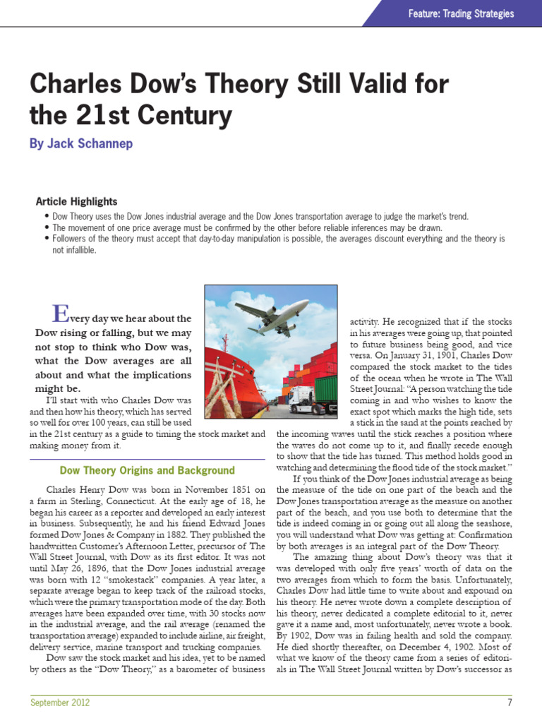 Charles Dow's Theory Still Valid For 21 Century Article | PDF