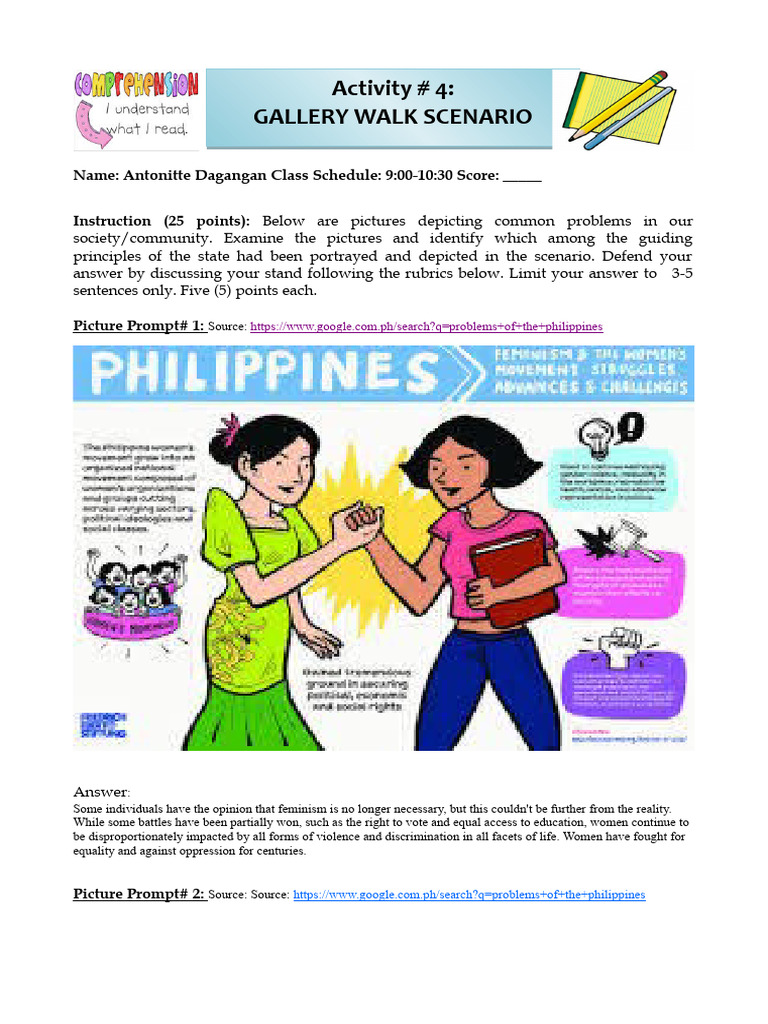 Activity - No. - 4 - Gallery - Walk - Scenario (6) 3 | PDF