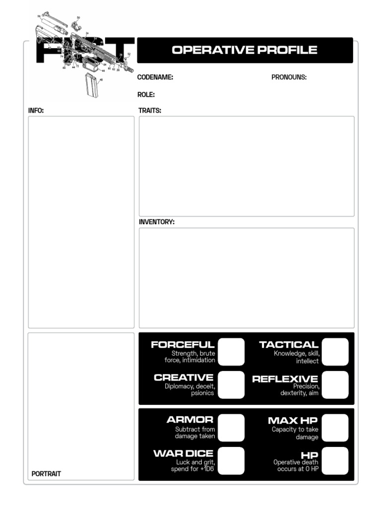 FIST Ultra Edition (Printable Character Sheet) | PDF