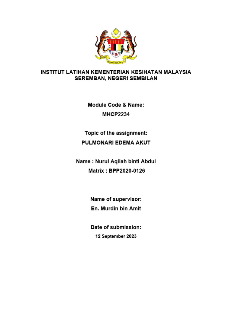 CASE STUDY SEM 6 - Aqilah Abdul | PDF