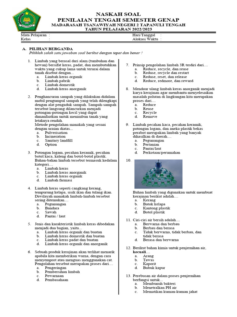 PTS Prakarya Kelas 8 | PDF