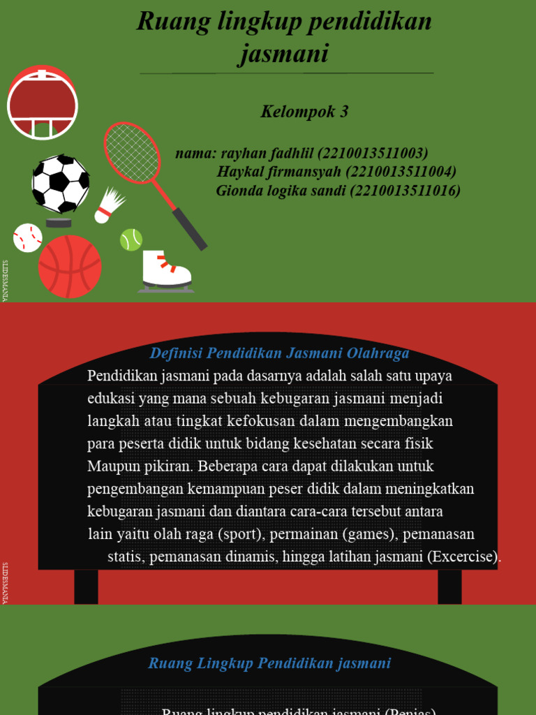 Ruang Lingkup Penjas | PDF