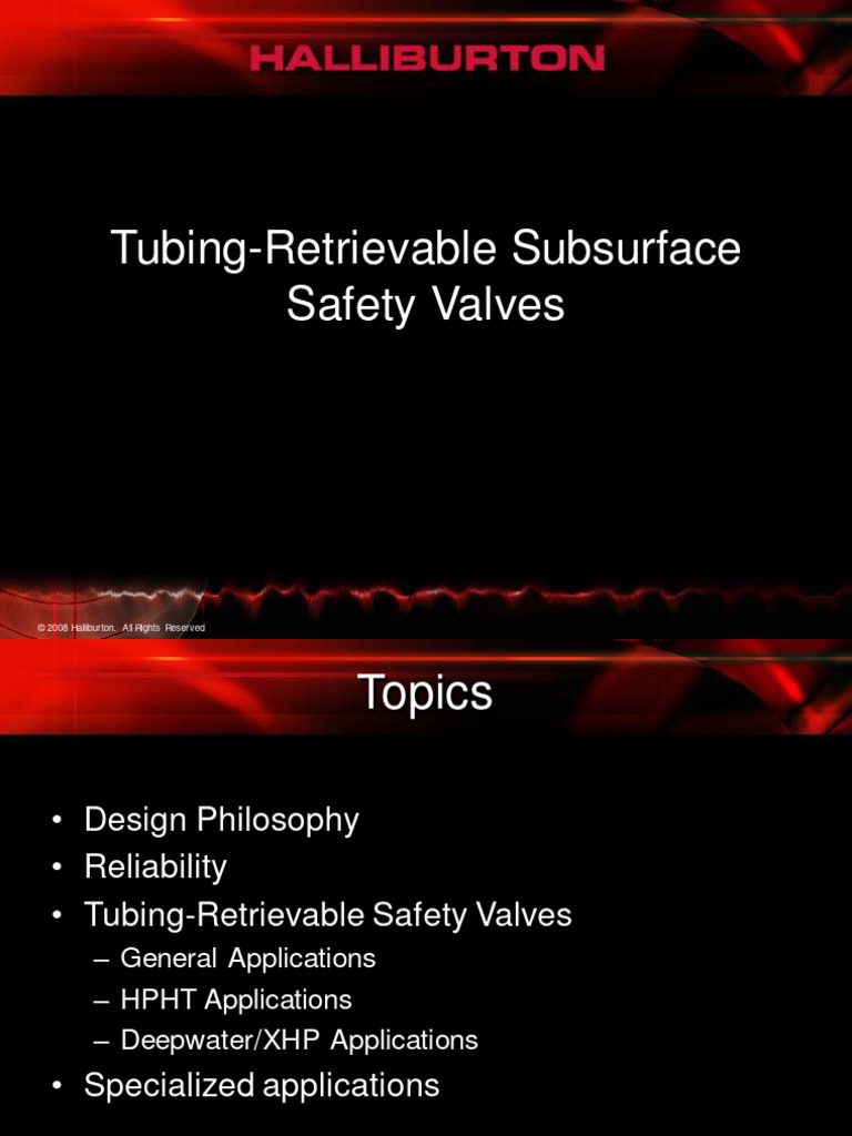 Tubing-Retrievable Subsurfac Safety Valves | PDF