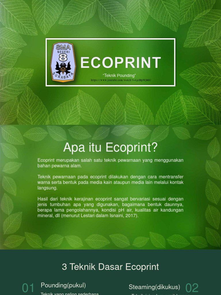 Teknik Pounding dalam Ecoprint Kain | PDF