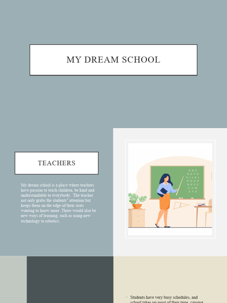 My Dream School Powerpoint | PDF