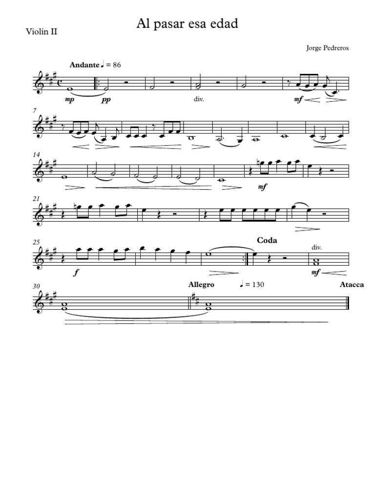 Vln II al pasar esa edad | PDF