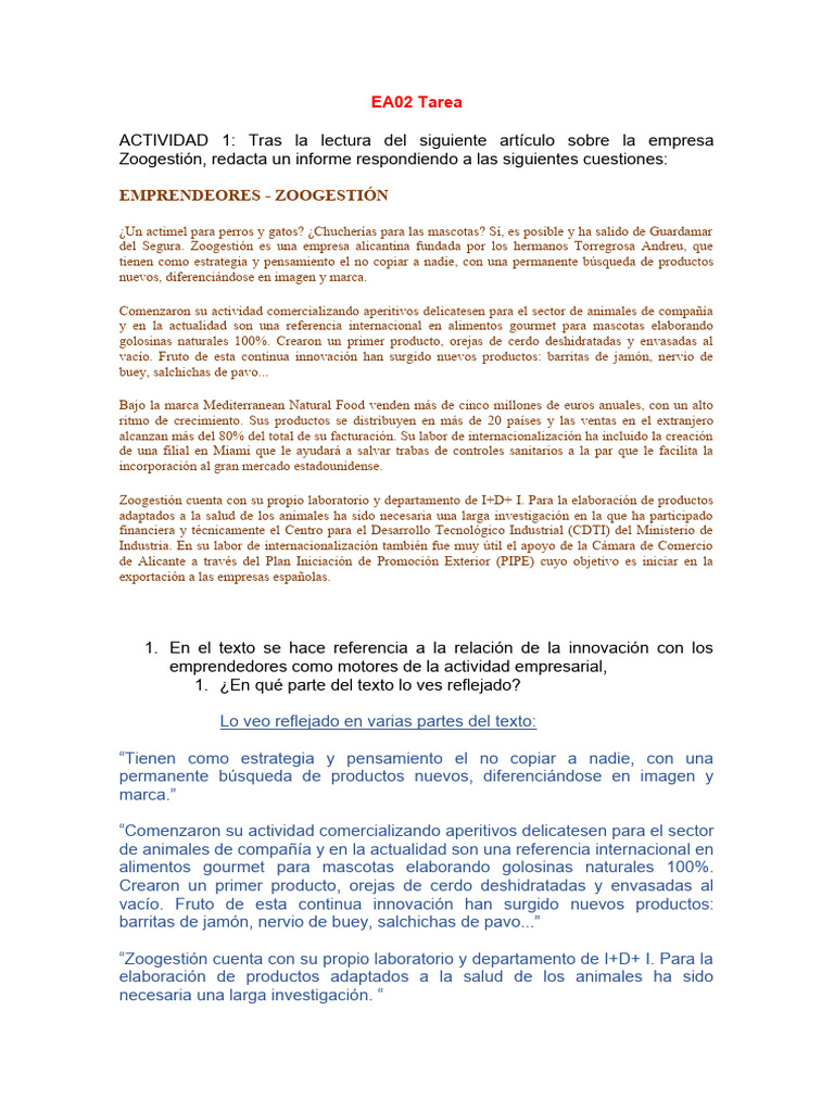 Tarea Ea02 - Corregida (7,13) Empresa y Administracion | PDF