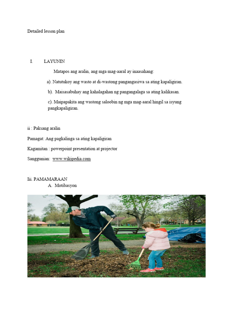 Detailed Lesson Plan | PDF