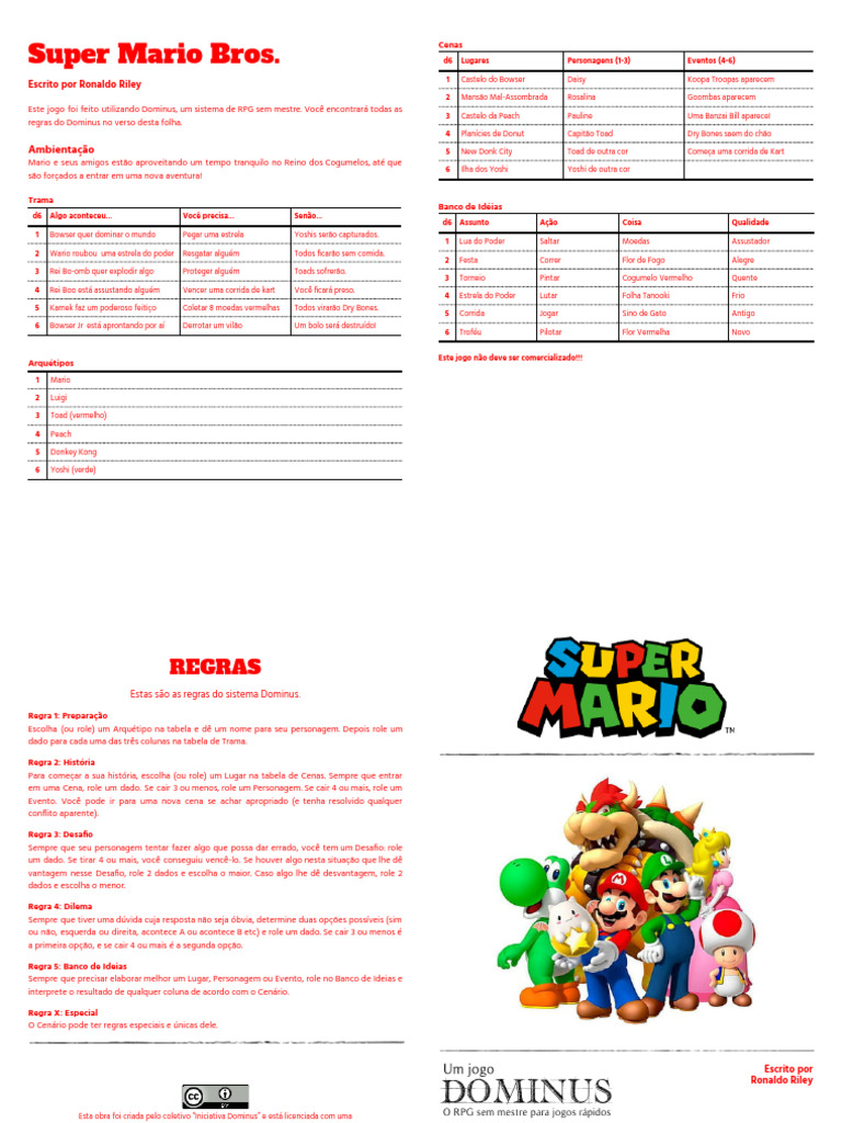 Dominus - Super Mario Bros | PDF | Franquias da Nintendo | Nintendo
