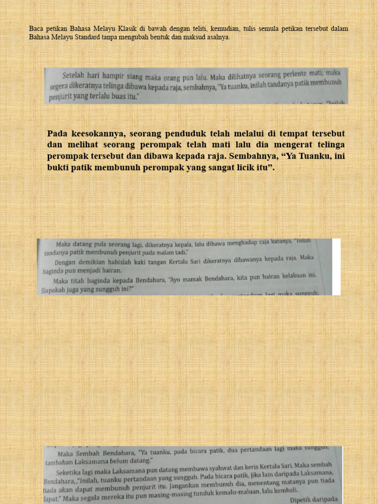 Latihan Murid BM Standard (Latihan Murid) | PDF