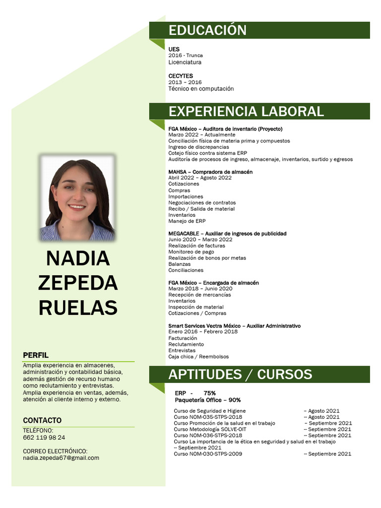CV Nadia Zepeda 2023 | PDF