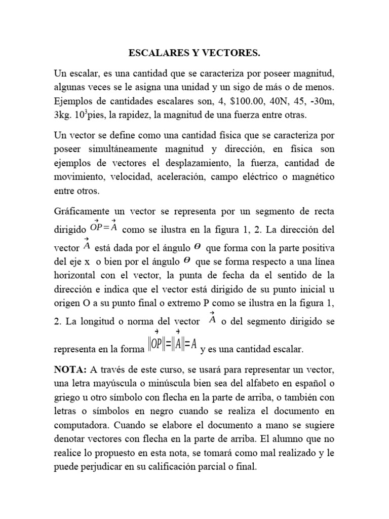 VECTORES | PDF | Espacio vectorial | Vector Euclidiano