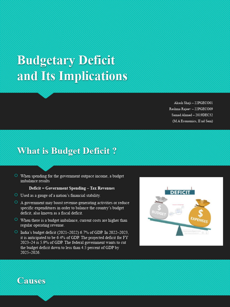 Understanding Budget Deficits and Impacts | PDF | Business