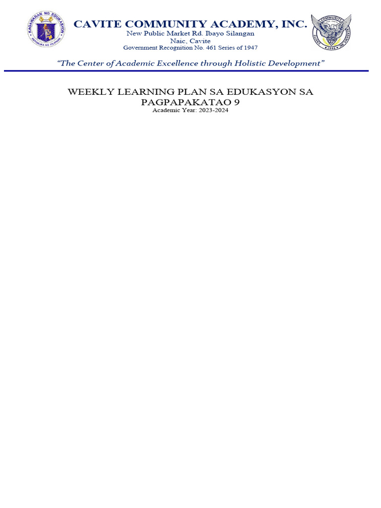 Esp LP Week3 | PDF