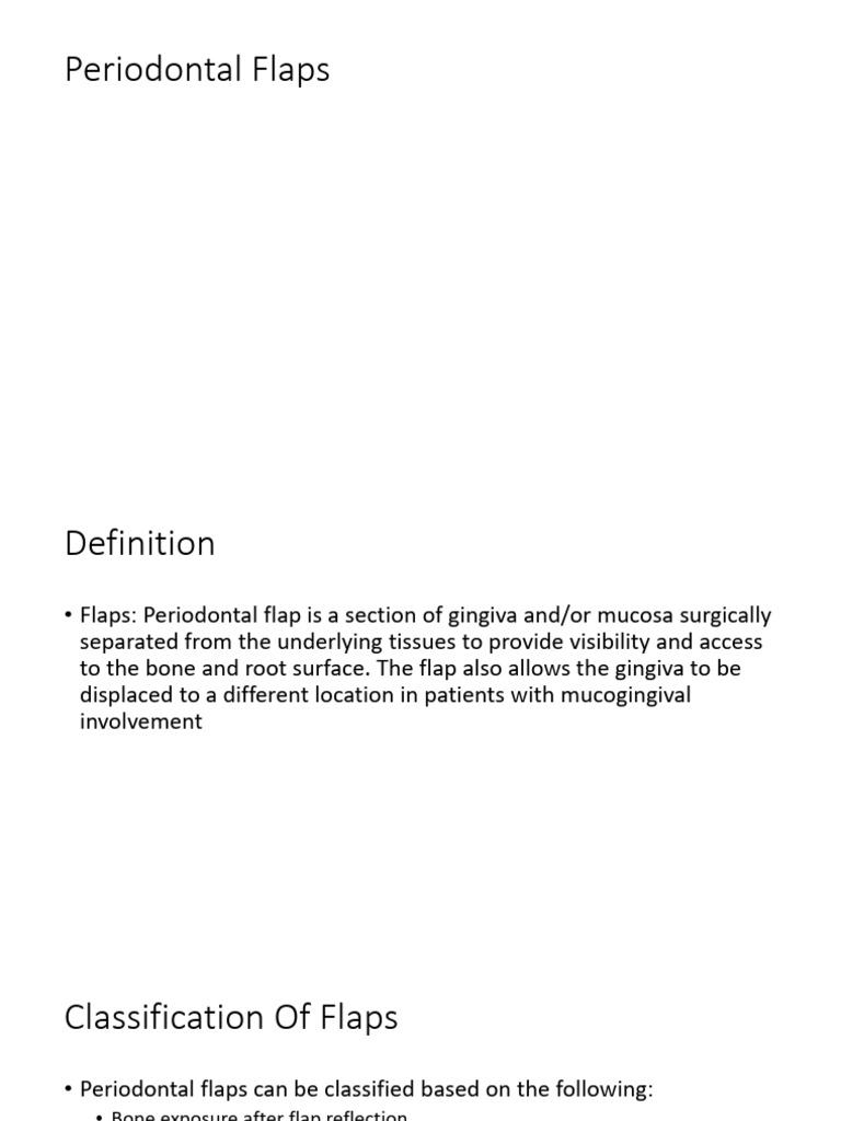 Periodontal Flap Designs | PDF | Periodontology | Mouth