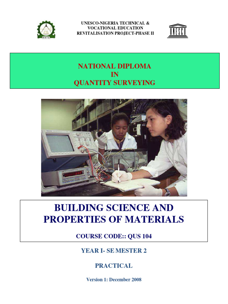 Practical Materials in Building Science | PDF