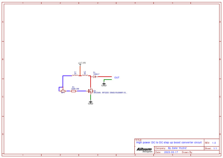 High Power DC-DC Boost Converter Schematic | PDF