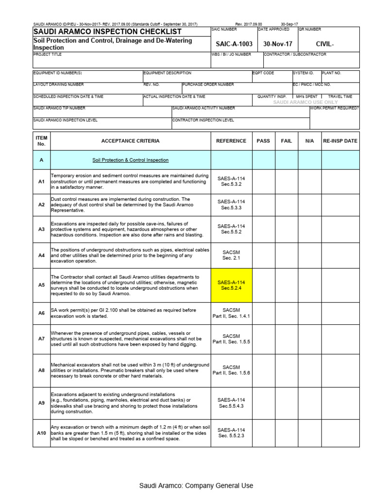 Saic A 1003 | PDF | Drainage | Trench