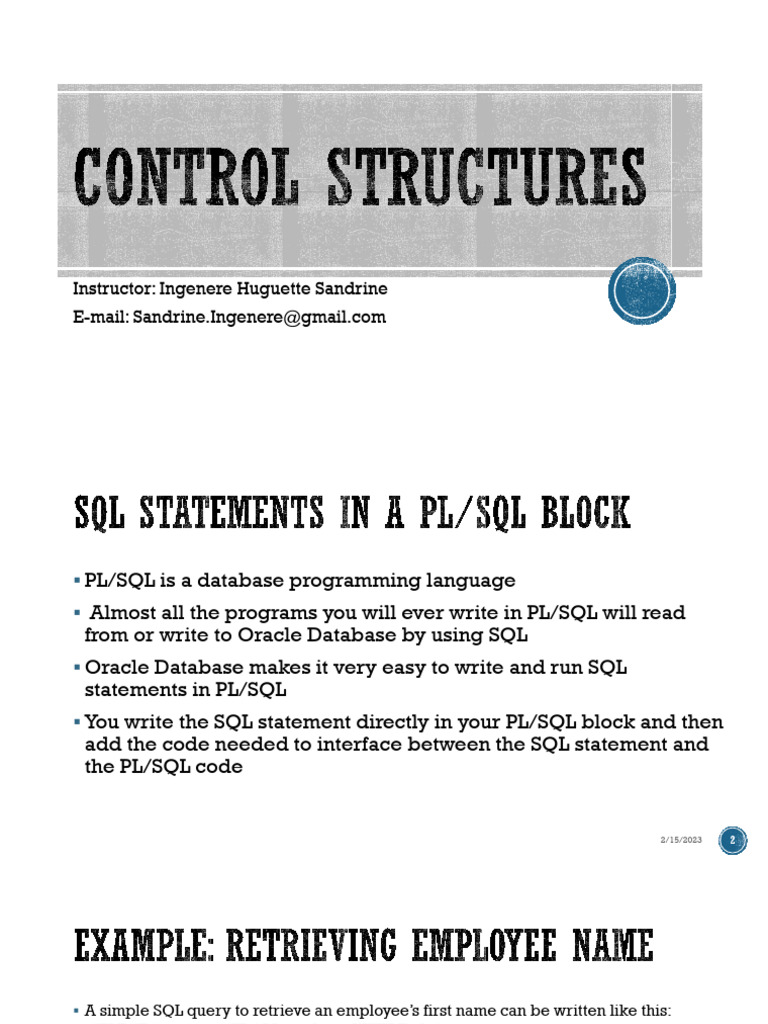 PLSQL - 04 - Control Structures | PDF