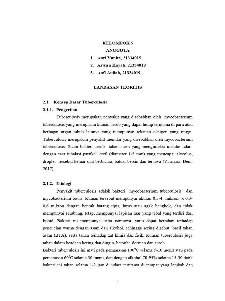 Lp Keluarga Tb Paru | PDF