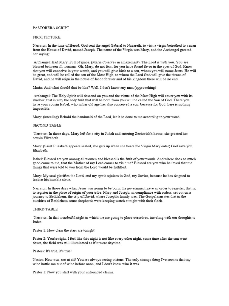 SCRIPT BY PASTORElA | PDF