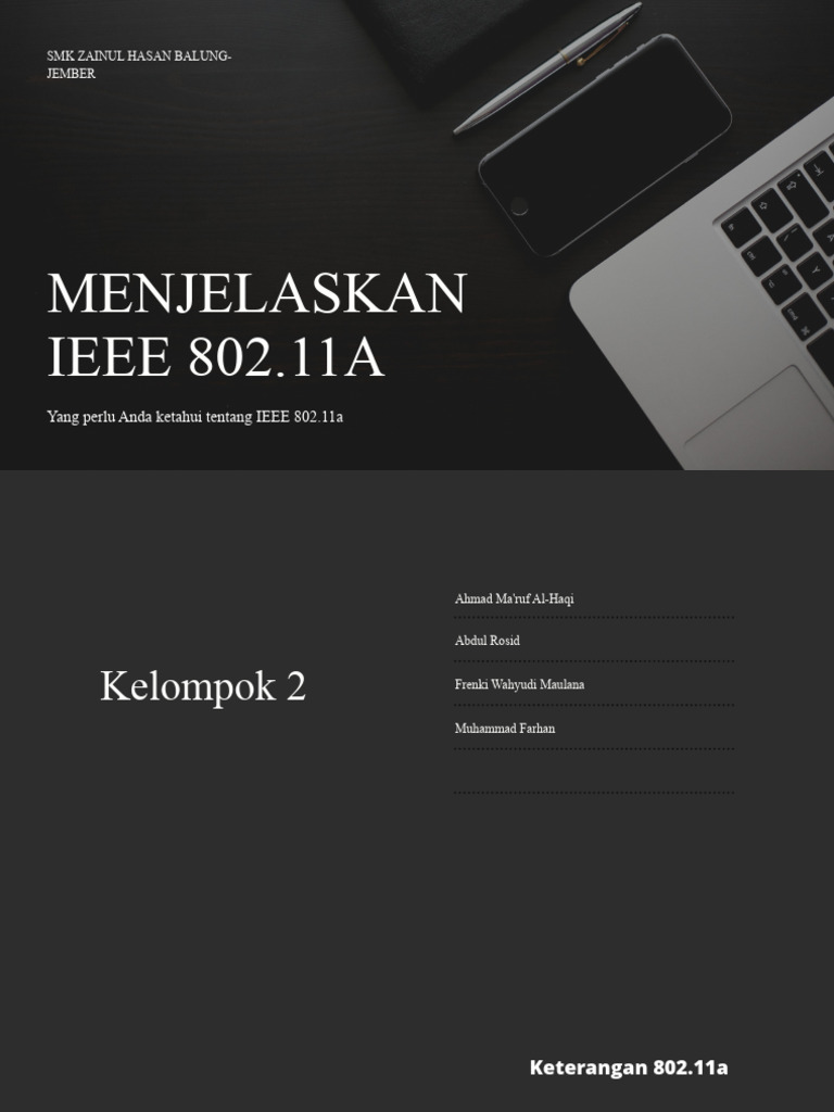 Presentasi Standart IEEE 802.11a | PDF | Komputer