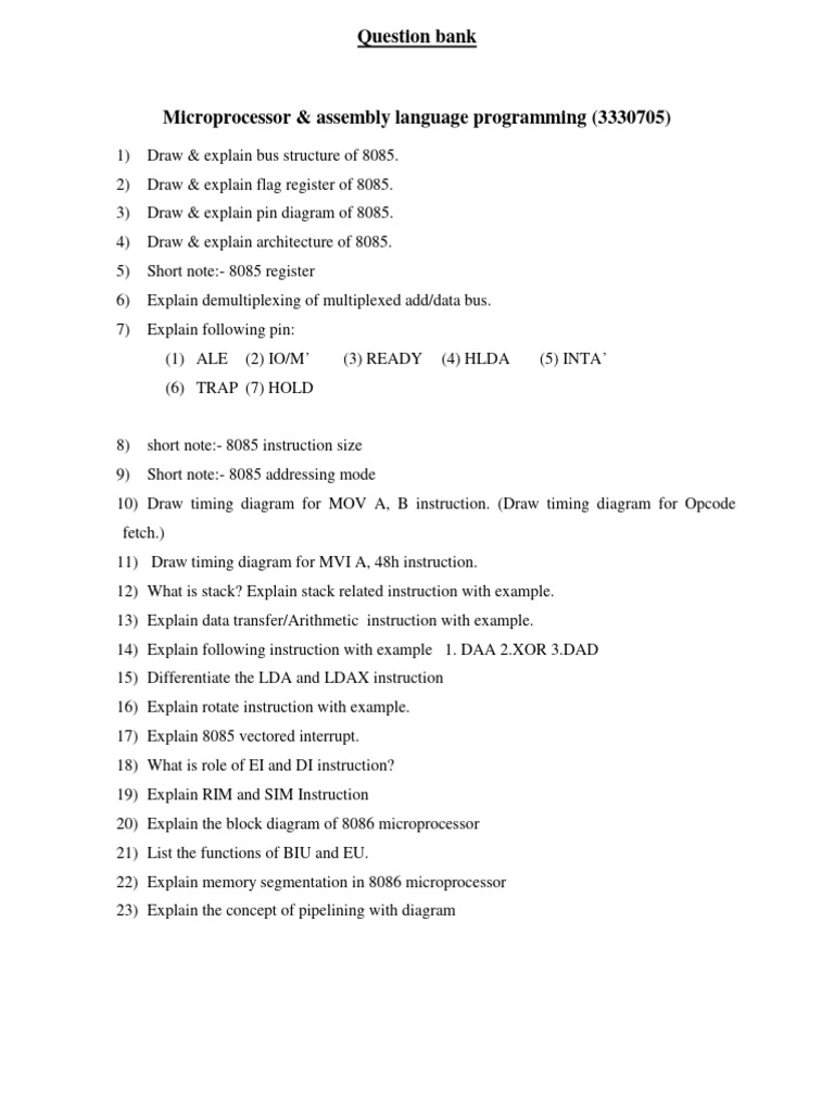 Question Bank | PDF | Teaching Methods & Materials | Technology & Engineering