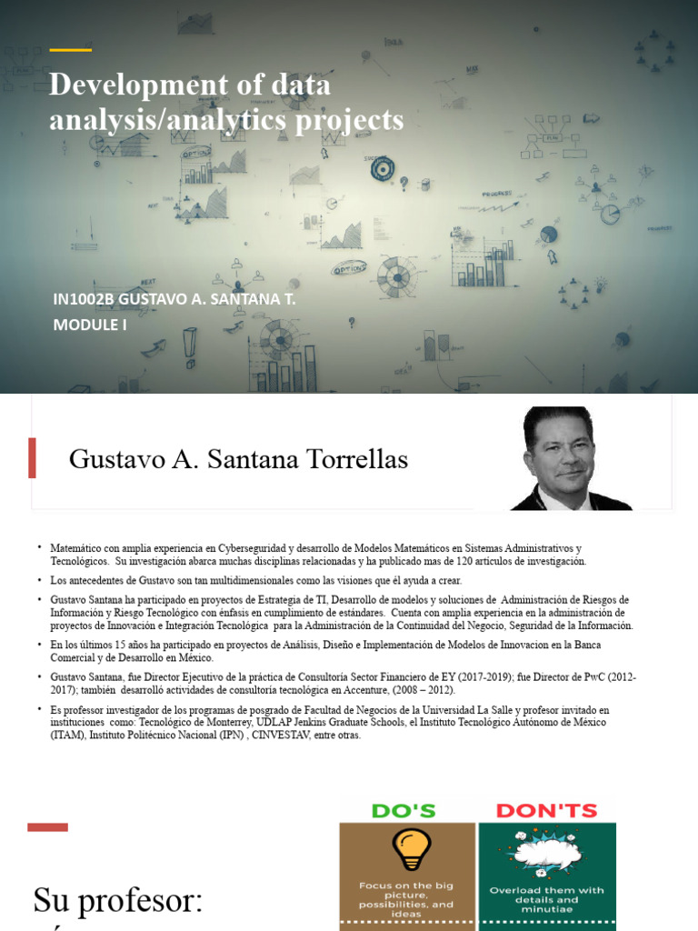 Development of Data Analysis Projects IN2001B 501 Session Week 1-3 ...