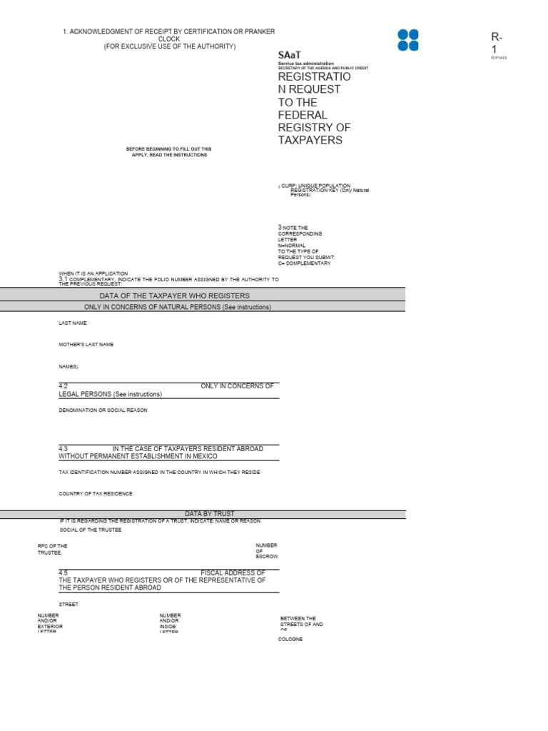 R1 Format | PDF | Identity Document | Trust Law
