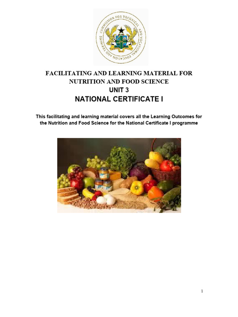 Nutrition and Food Science Learning Guide | PDF | Digestion | Stomach