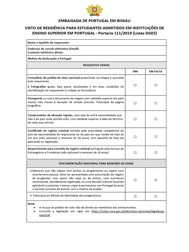 Checklist Lista Dges | PDF