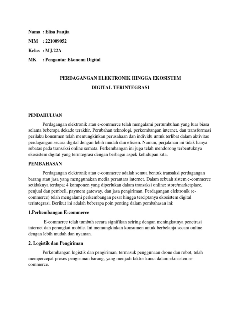 Tugas Esay Elisa | PDF