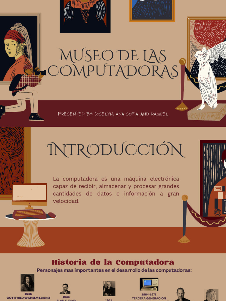 Historia de Las Computadoras Presentacion | PDF | Calculadora | Arquitectura de Computadores