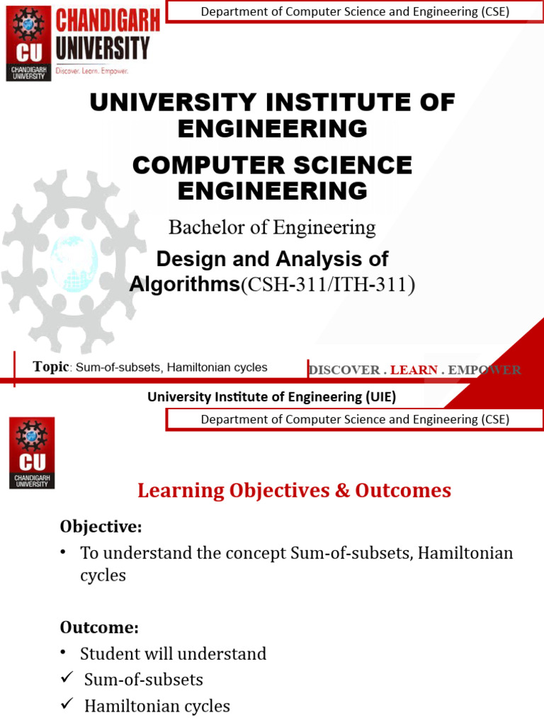 Subset-Sum & Hamiltonian Cycles Guide | PDF | Algorithms And Data Structures | Theoretical ...