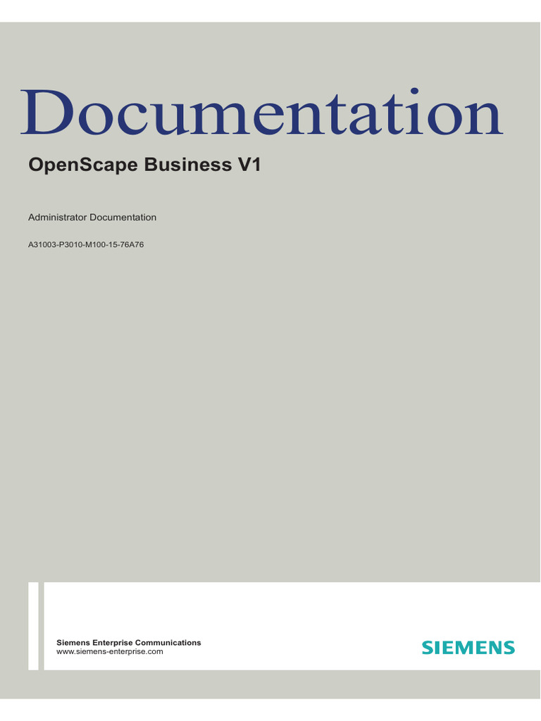 OpenScape Business X8 Overview | PDF | Computers | Technology & Engineering