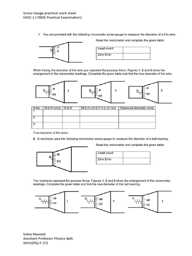 Practical Worksheet 1 | PDF