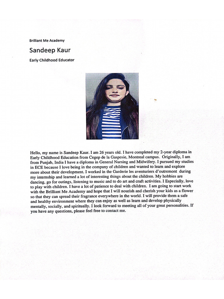 sandeep profile | PDF